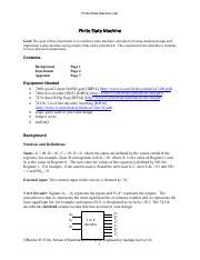 Lab Pdf Finite State Machine Lab Finite State Machine Goal The Goal