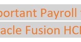 Oracle Application S Blog Most Important Payroll Tables In Oracle Fusion HCM