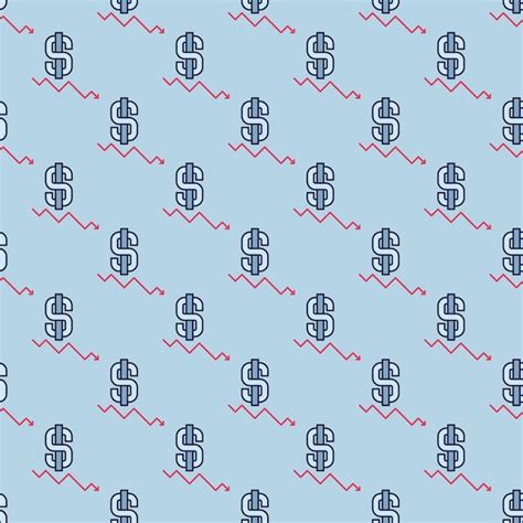 Premium Vector Computer With Devaluation Arrow Vector Outline Seamless Pattern