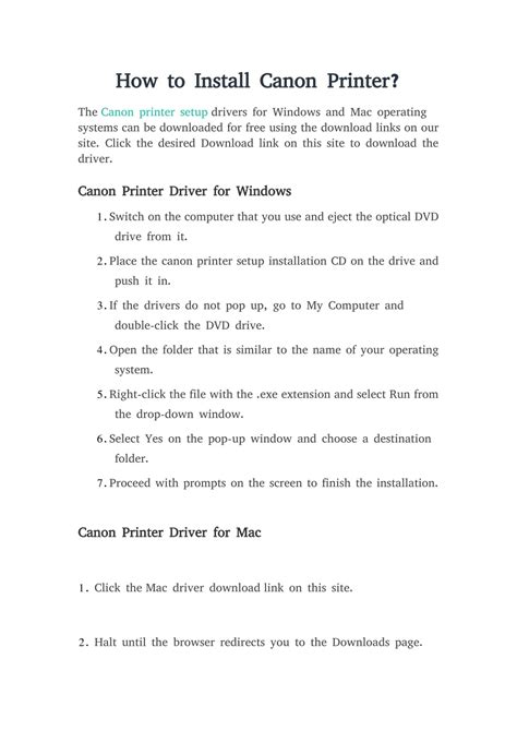 PPT Canon Printers Install Updated Canon Printer Installation Guide PowerPoint Presentation PPT Canon Printers Install Updated Canon Printer Installation Guide PowerPoint Presentation