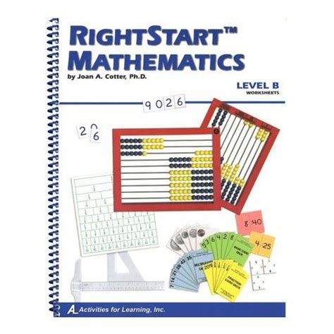 Rightstart Mathematics Level B Worksheets 1st Edition Right Start Math Mathematics Math