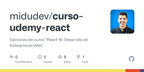 Github Midudevcurso Udemy React Ejercicios Del Curso React 16