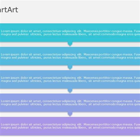 Smartart Process Vertical Equation 5 Steps