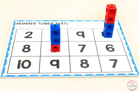 Number Tower Mats Free Printable