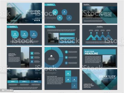 파란색 추상적인 프리젠테이션 템플릿 인포그래픽 요소 형판 평편 디자인식 설정 0명에 대한 스톡 벡터 아트 및 기타 이미지 0명 개체 그룹 기하 도형 Istock