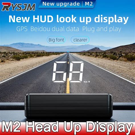 자동차 헤드 업 Hd 디스플레이 M2 Gps 속도계 속도 Kmh 디지털 Hud 앞 유리 프로젝터 모든 자동차 자동차 전자 액세서리