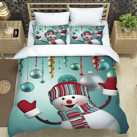 Christmas Flannel Sheet Set Deep Pocket Fitted Sheet Holiday Sheets