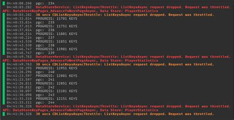An Issue With Listkeysasync While Trying To Recollect The Keys