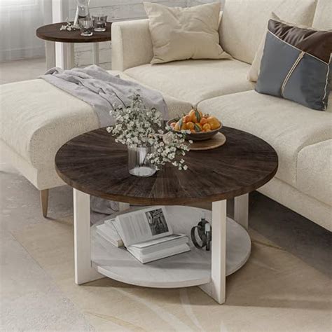 I Found The Perfect Rustic Round Cocktail Table For My Living Room Join Me On HomeDecor For