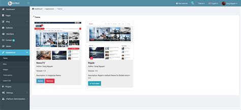 Screenshots Botble Documentation