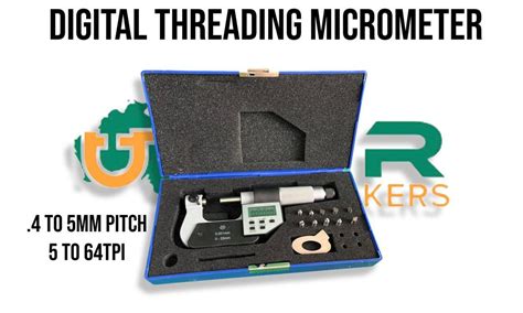 Lpr Toolmakers Thread Measuring Micrometer 0 25mm With 10 Anvil