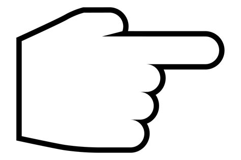 Pointing Finger Cursor Right Direction Graphic By Yummybuum · Creative Fabrica