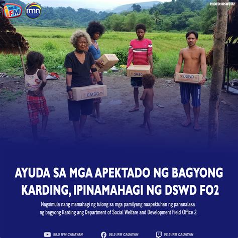 Ayuda Sa Mga Apektado Ng Bagyong Karding Ipinamahagi Ng Dswd Fo2 Rmn Networks