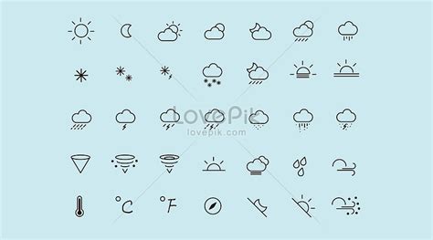 날씨 아이콘 Png 일러스트 무료 다운로드 Lovepik