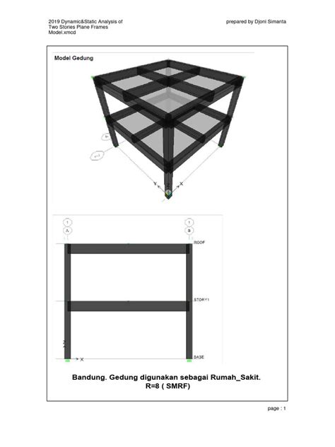 mathcad 2019 dynamic static analysis of two stories plane frames