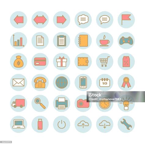 유니버설의 컬렉션 선형 아이콘 벡터 웹 디자인에 대 한 평면 아이콘 그래픽 사용자 인터페이스에 대한 스톡 벡터 아트 및 기타 이미지 그래픽 사용자 인터페이스 금융