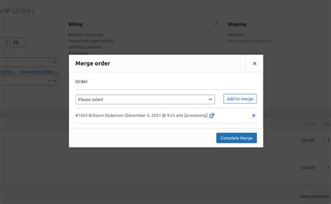 Merge Orders Woocommerce Marketplace