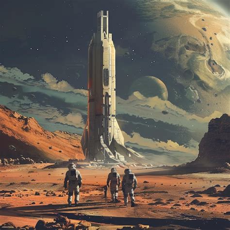 Explore The Future Of Space Exploration And Colonization Premium Ai Generated Image