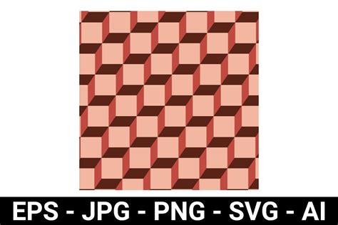 Cube Seamless Pattern For Background Graphic By Davidstephanus