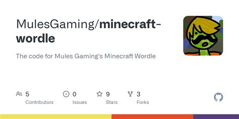 Github Mulesgamingminecraft Wordle The Code For Mules Gamings