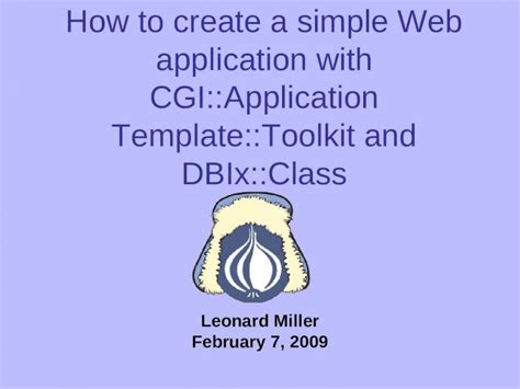 ppt how to create a simple web application with cgi application