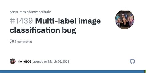 Multi Label Image Classification Bug Issue Open Mmlab Mmpretrain Github