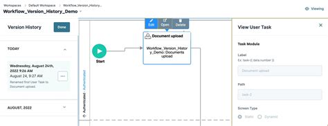 Workflow Version History