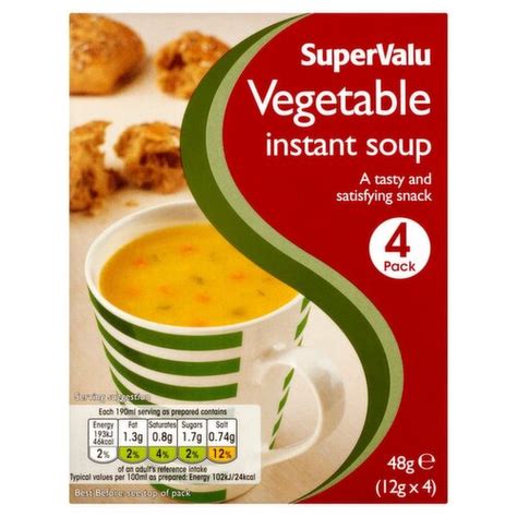 SuperValu Vegetable Instant Soup 4 Pack 48 G Storefront EN