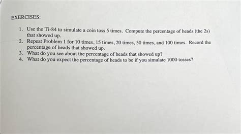 Solved We Can Use Technology To Mimic A Coin Toss Or Tossing