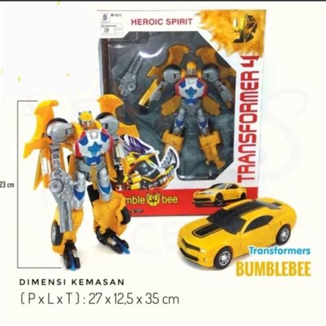 Jual Mainan Transformers Bumbe Bee And Optimus Prime Transformer Robot Mobil Deformation