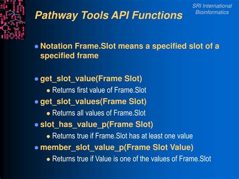 Ppt Computational Exploration Of Metabolic Networks With Pathway Tools Part 2 Apis And Examples
