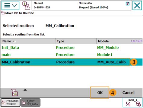 set up standard interface communication with abb robotware 6