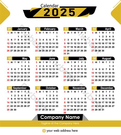 ภาพปฏิทิน 2025 เวกเตอร์ภาพประกอบแบบแก้ไขวันที่ได้ เทมเพลต แบบ Eps ดาวน์โหลดฟรี Pikbest