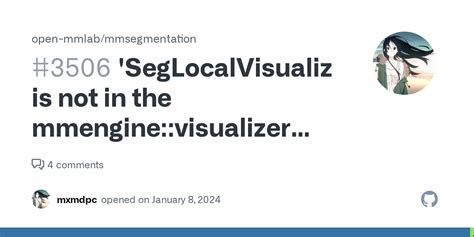 Seglocalvisualizer Is Not In The Mmenginevisualizer Registry · Issue
