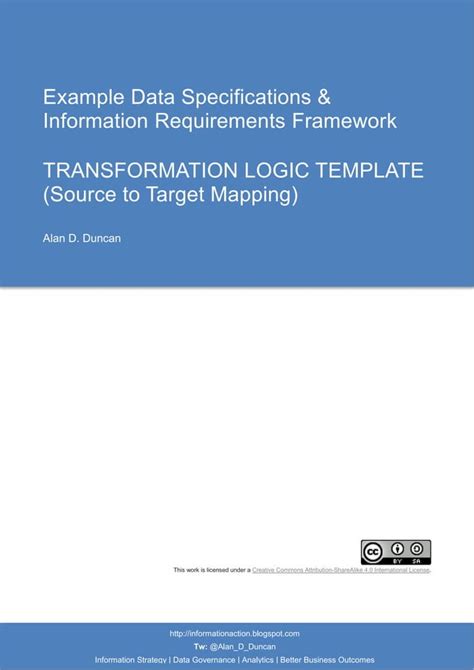 Source To Target Mapping Template