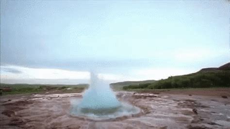 Volcano Eruption Geyser Hot Spring Iceland 
