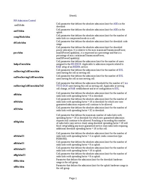 ericsson 3g parameter pdf high speed packet access physical layer
