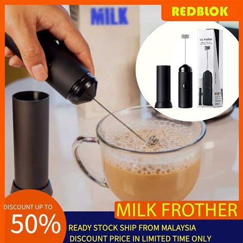 🔥ready Stock🔥 Redblok Milk Frothercoffee Held Foamer Cappuccino Maker
