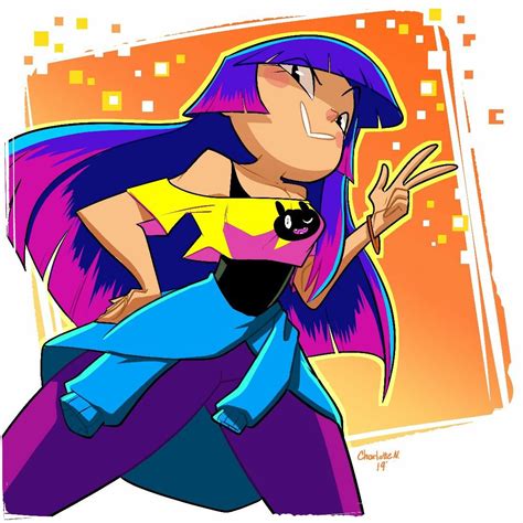 Glitch Techs Cartoon Girl Drawing Geeky Art Character Art