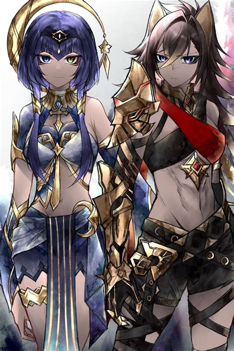 Dehya And Candace Genshin Impact Drawn By Yexinhan Danbooru