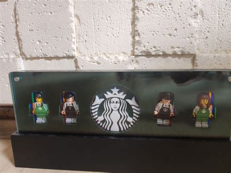레고 커스텀 스타벅스 케이스and피규어 레고조립블록 중고나라