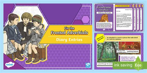 Ks2 Fix The Fronted Adverbial Diary Entry Resource Pack