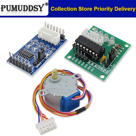 ULN2003 28BYJ 48 5V Reduction Step Motor Gear Stepper Motor 4 Phase Step Motor Green Blue SOP