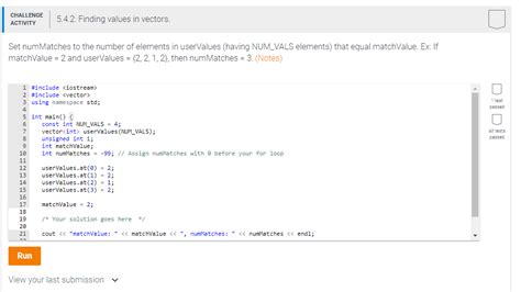 Solved Challenge 542 Finding Values In Vectors Activity