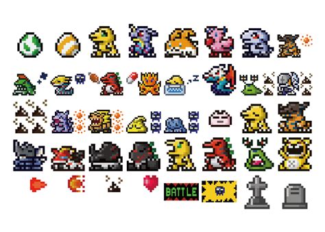 Digimon Sprite Emoji On Line R Digimon