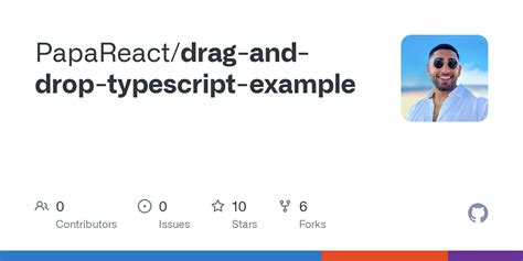 github papareact drag and drop typescript example