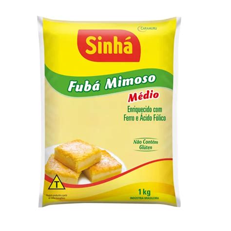 Fubá Sinha Médio 1kg Rede Super Líder De Supermercados
