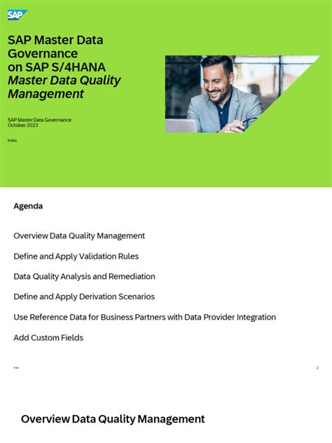 Data Quality Management With Sap Master Data Governance On Sap S