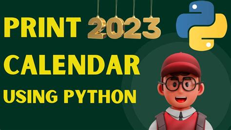 Print Whole Year Calendar Using Python Python Programs Python Youtube