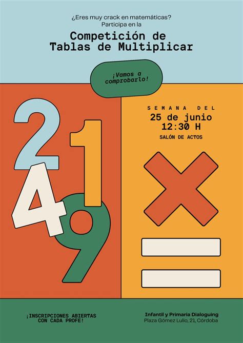 Explorá Plantillas De Tablas De Multiplicar Personalizables Gratis Canva